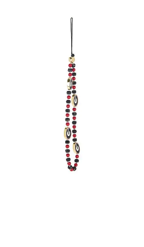 Baublebar University Of Georgia Beaded Phone Charm In Black,red - Multi