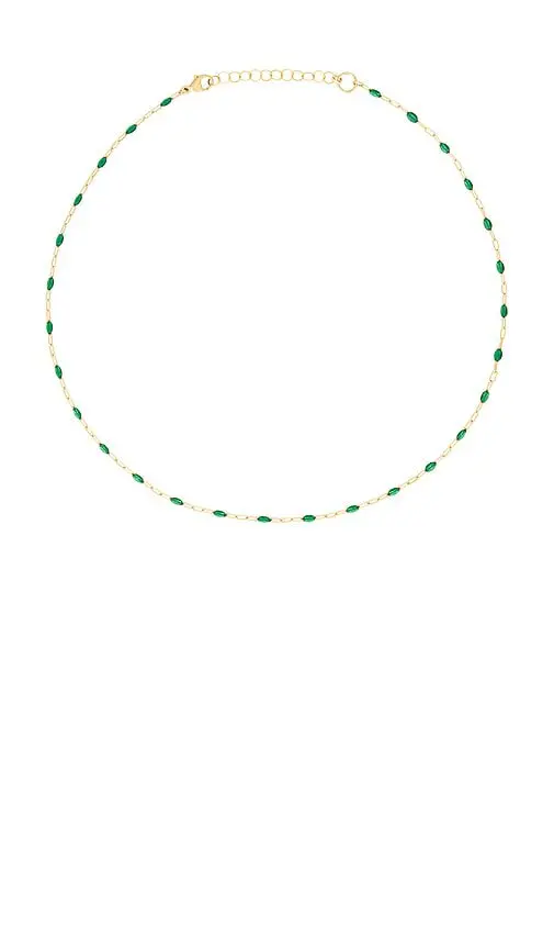 JOY DRAVECKY JEWELRY Viking Choker Necklace - Emerald