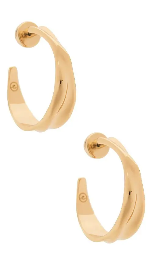 Ettika Liquid Luxe Hoop Earrings - Gold
