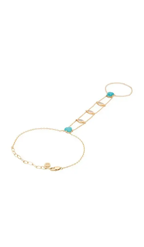 Ettika Turquoise Solstice Hand Chain