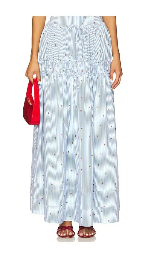 WeWoreWhat Tiered Midi Skirt
