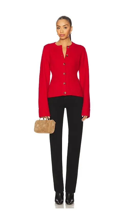Good American Button Front Knit Cardigan