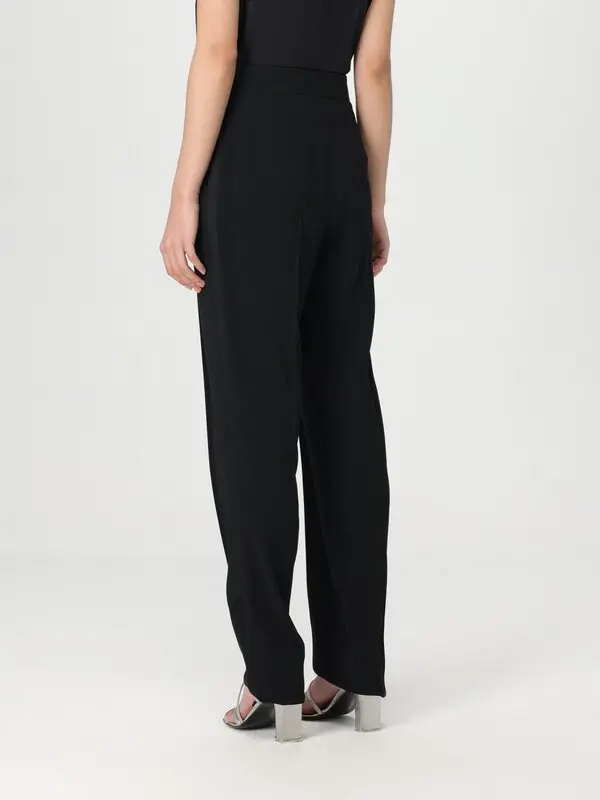 Emporio Armani Viscose Blend Pants In Black - 40% Off | Editorialist