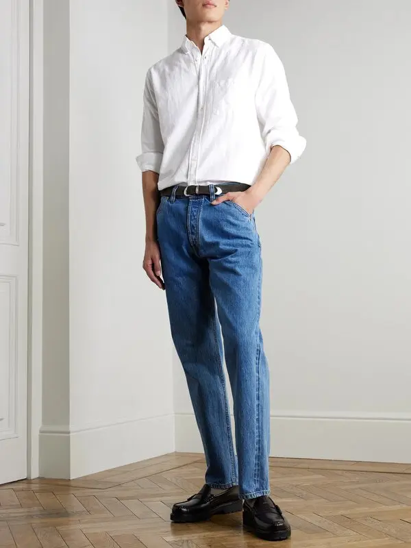 Portuguese Flannel Belavista Button-down Collar Cotton Shirt