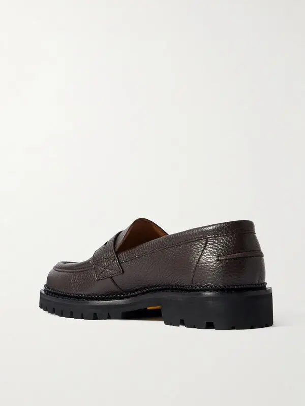 Mr P. Jacques Full-grain Leather Penny Loafers