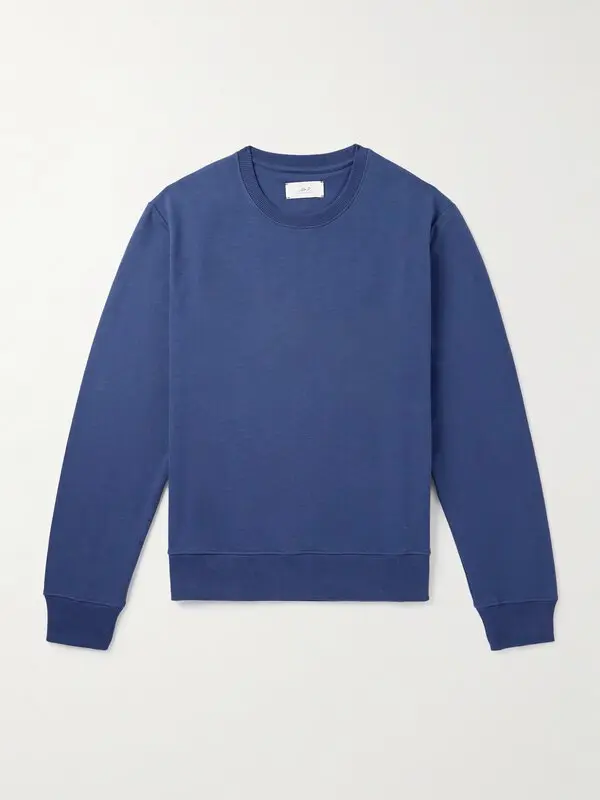 Mr P. Cotton-blend Jersey Sweatshirt - Blue