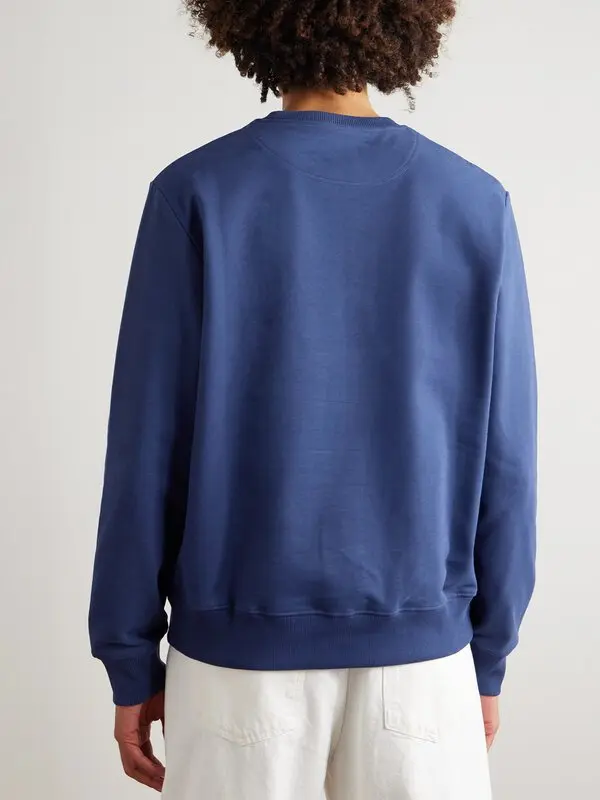 Mr P. Cotton-blend Jersey Sweatshirt - Blue