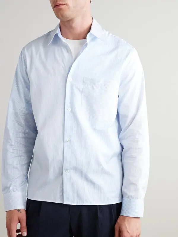Mr P. Striped Organic Cotton Shirt