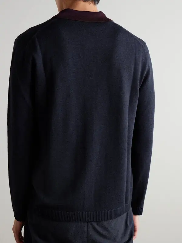 Mr P. Two-tone Merino Wool Shirt