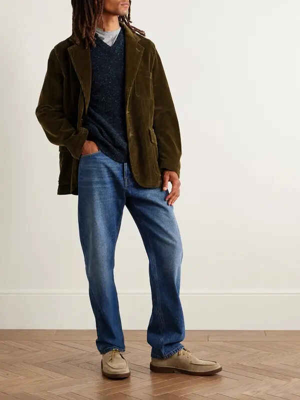 Inis Meáin Merino Wool And Cashmere-blend Sweater - Blue