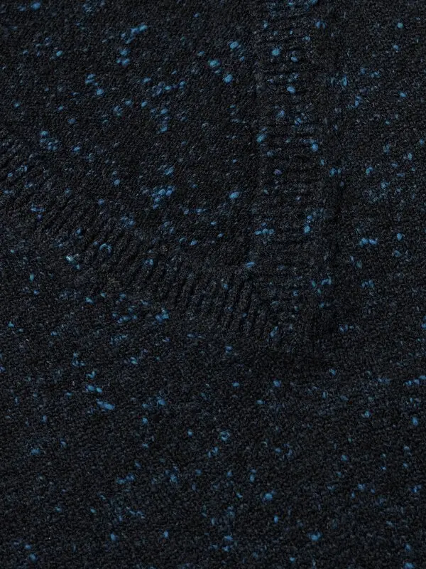 Inis Meáin Merino Wool And Cashmere-blend Sweater - Blue