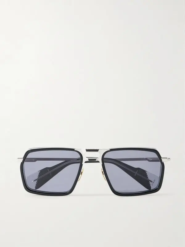 JACQUES MARIE MAGE Gt-r Aviator-style Sunglasses - Silver