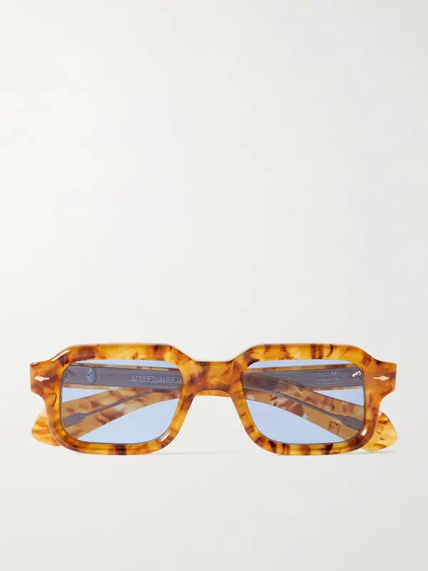 JACQUES MARIE MAGE Sandro Rectangular Sunglasses - Tortoiseshell
