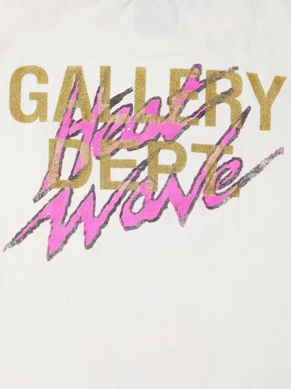 GALLERY DEPT. Doc Johnson Heat Wave Glittered Printed Cotton-jersey T-shirt - Neutrals