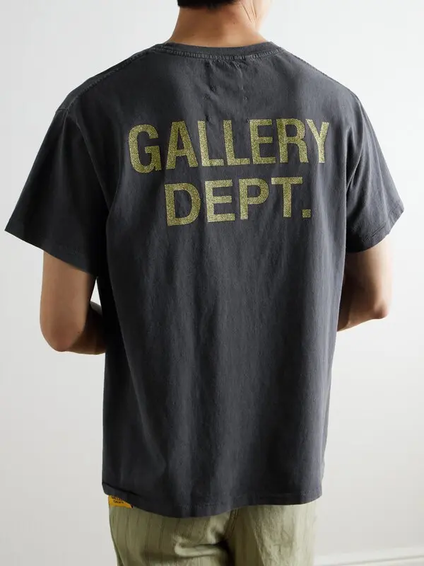 GALLERY DEPT. See No Evil Glittered Printed Cotton-jersey T-shirt