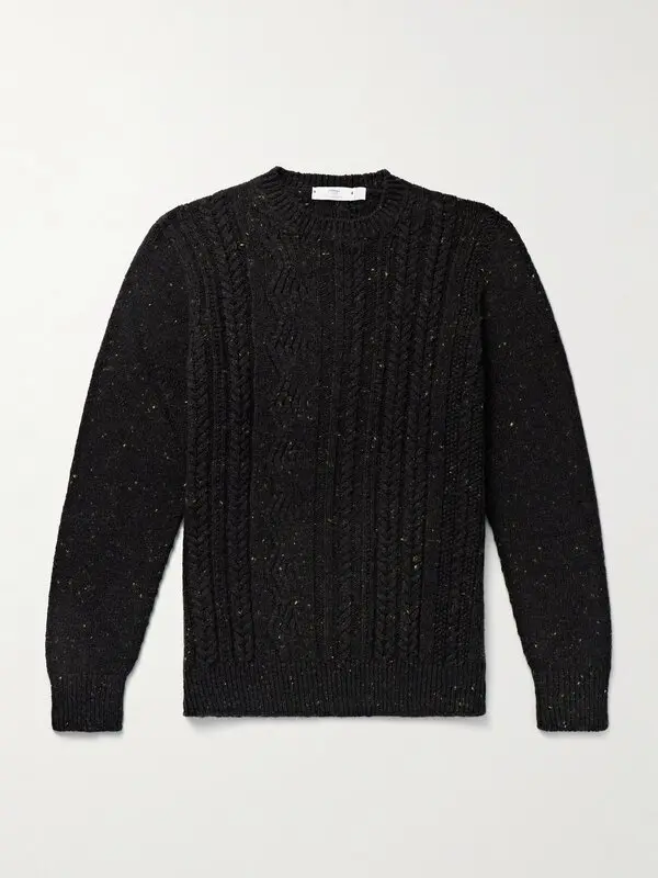 Inis Meáin Ridges Slim-fit Cable-knit Aran Sweater