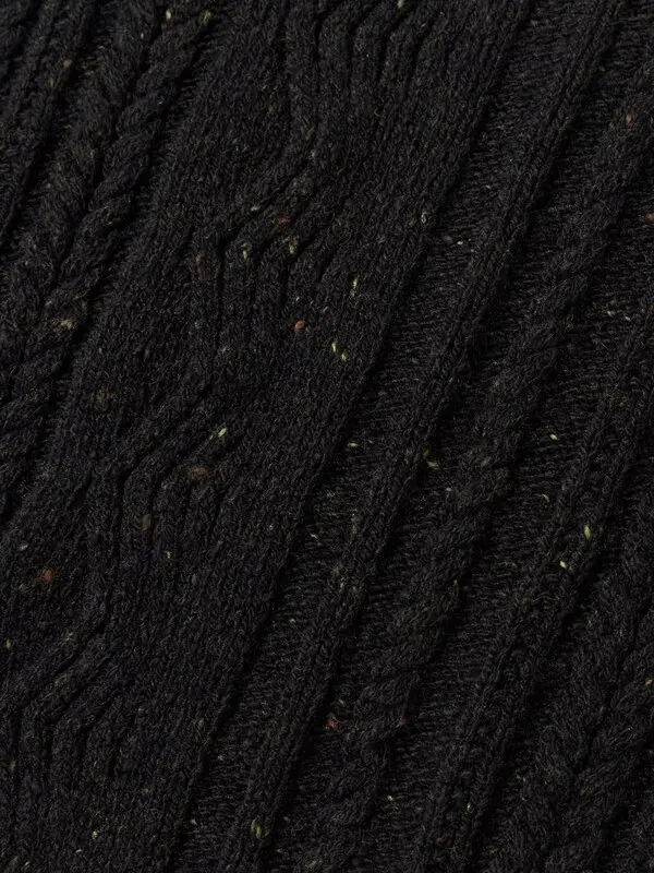 Inis Meáin Ridges Slim-fit Cable-knit Aran Sweater