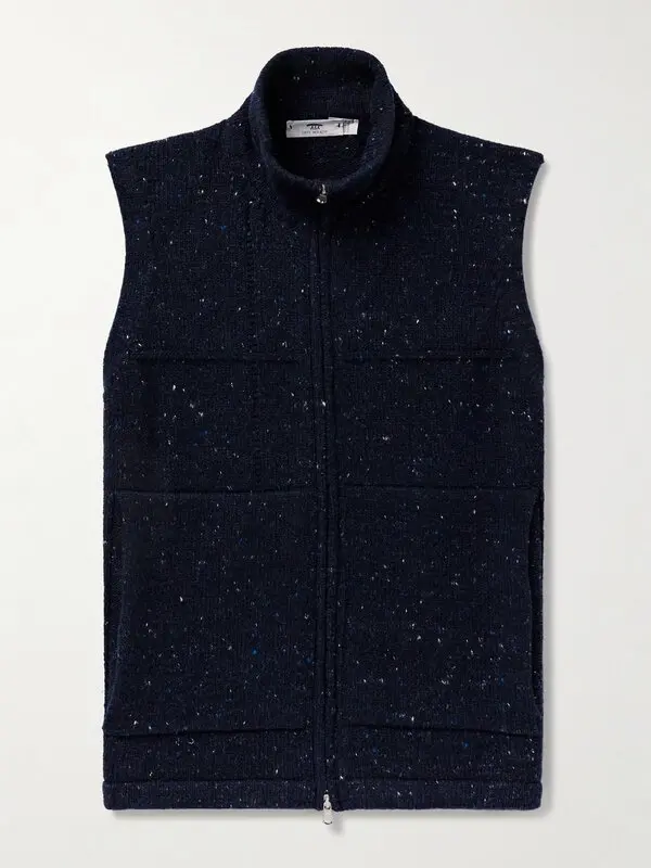 Inis Meáin Lifeline Merino Wool And Cashmere-blend Gilet