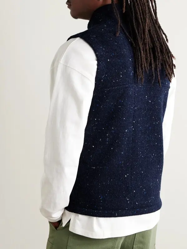 Inis Meáin Lifeline Merino Wool And Cashmere-blend Gilet