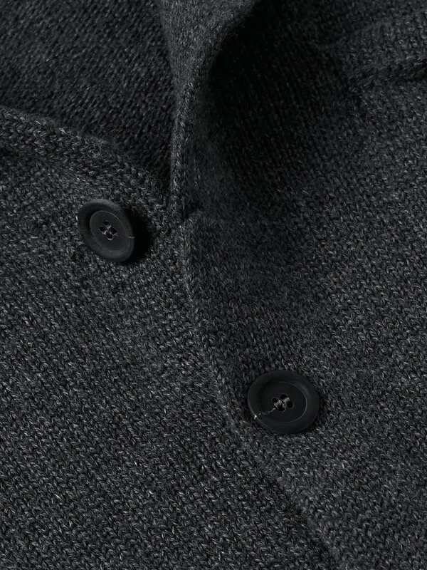 Inis Meáin Wool And Linen-blend 'pub Jacket' Cardigan