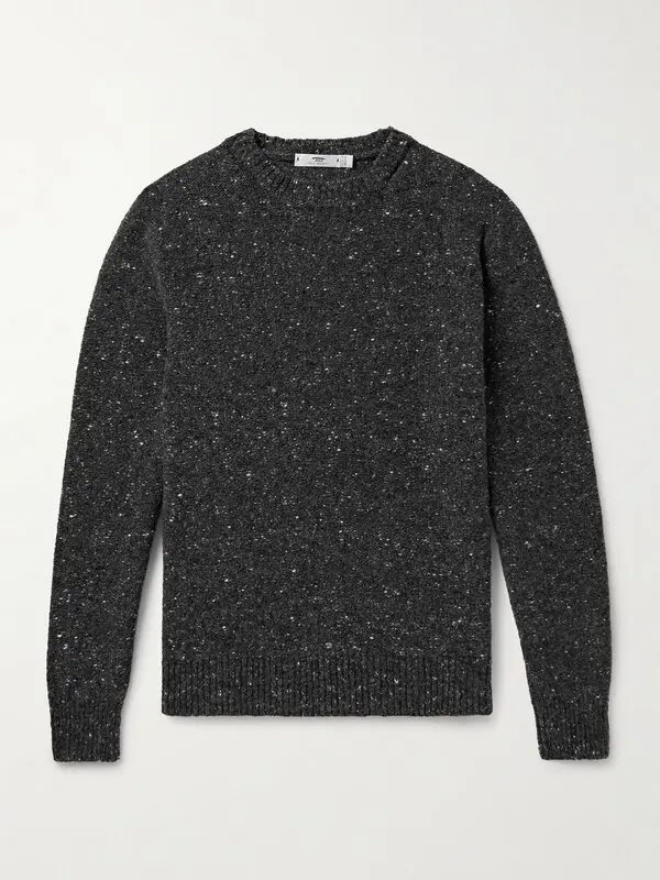 Inis Meáin Merino Wool And Cashmere-blend Sweater - Gray