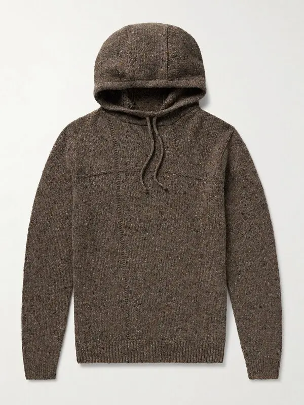 Inis Meáin Merino Wool And Cashmere-blend Hoodie