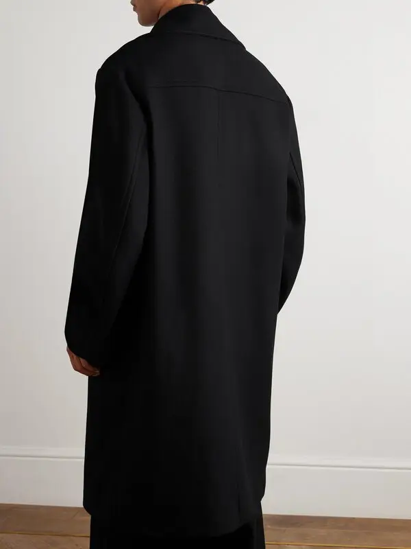 Dries Van Noten Oversized Double-breasted Wool-blend Twill Coat