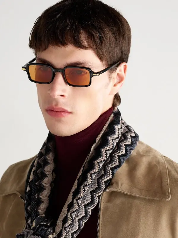 Cartier Rectangular-frame Sunglasses - Black