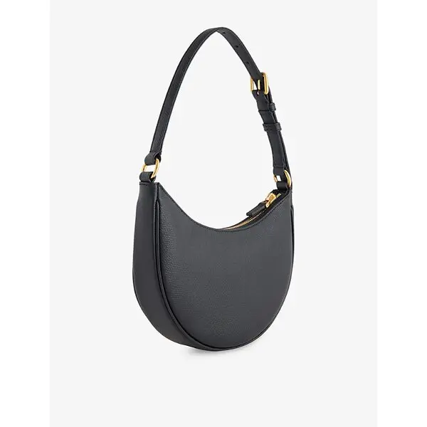 Valentino Garavani Vlogo Signature Mini Leather Hobo Bag - Nero