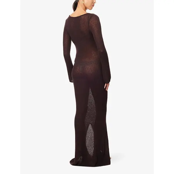 Tala Cotton-Blend Maxi Beach Dress With O-Ring Detail In Americano - 59%  Off | Editorialist