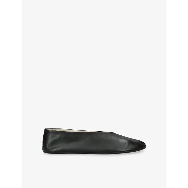 THE ROW Stella Leather Slipper