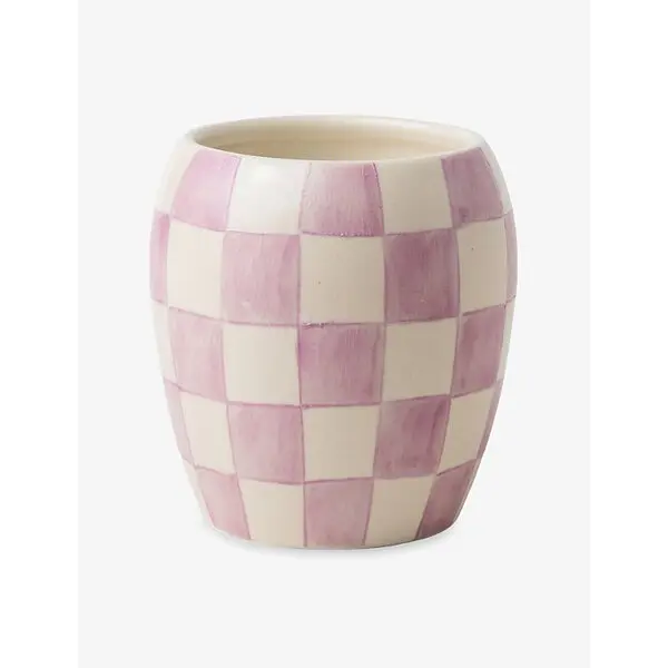 PADDYWAX Checkmate Lavender Mimosa Scented Candle With Checkered Porcelain Vessel 311g - One-color