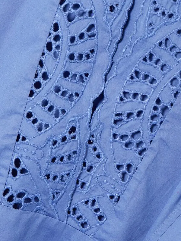 Thierry Colson Rachel Broderie Anglaise Cotton-poplin Kaftan