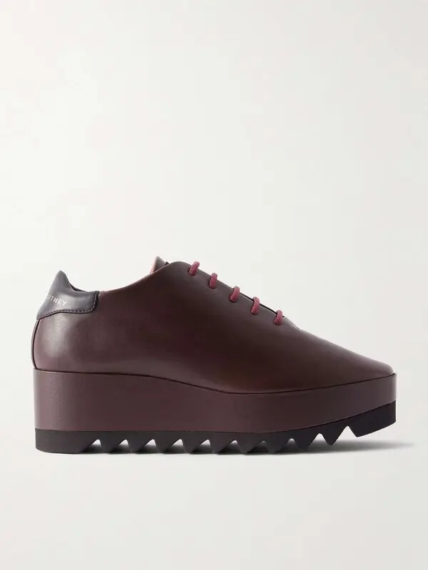 Stella McCartney Sneak-elyse Vegan Brogues - Chocolate
