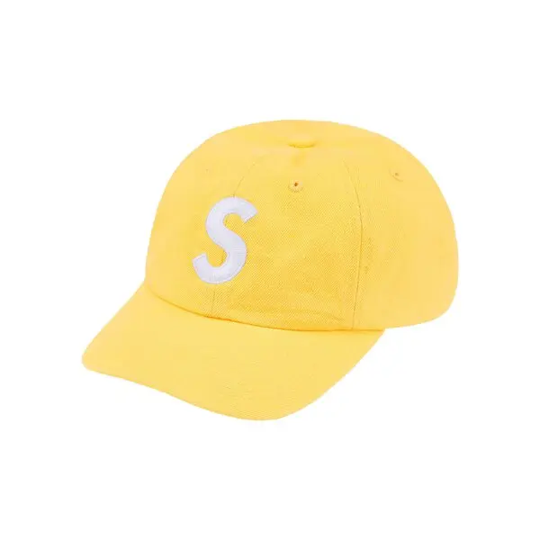 Supreme X Kevlar Denim S Logo 6-panel Cap - Yellow