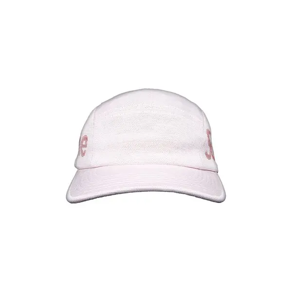 Supreme Jacquard Pique Camp Cap - White