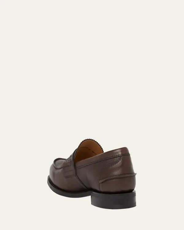 Church's Pembrey 2.0 Grained Leather Penny Loafers - Burnt