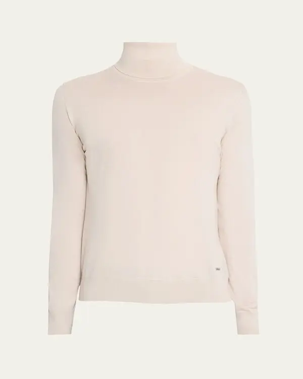 Brioni Cashmere And Silk Slim Turtleneck Sweater