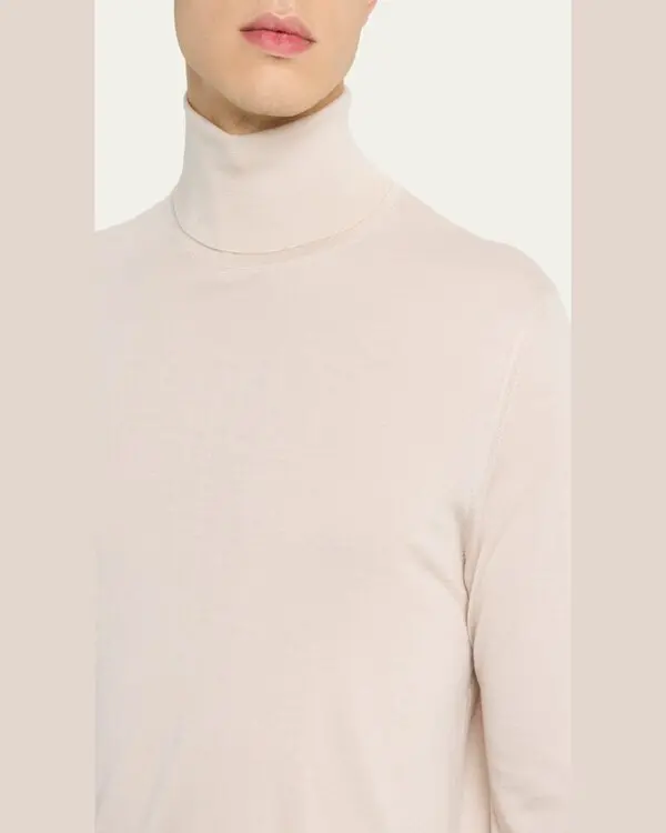 Brioni Cashmere And Silk Slim Turtleneck Sweater