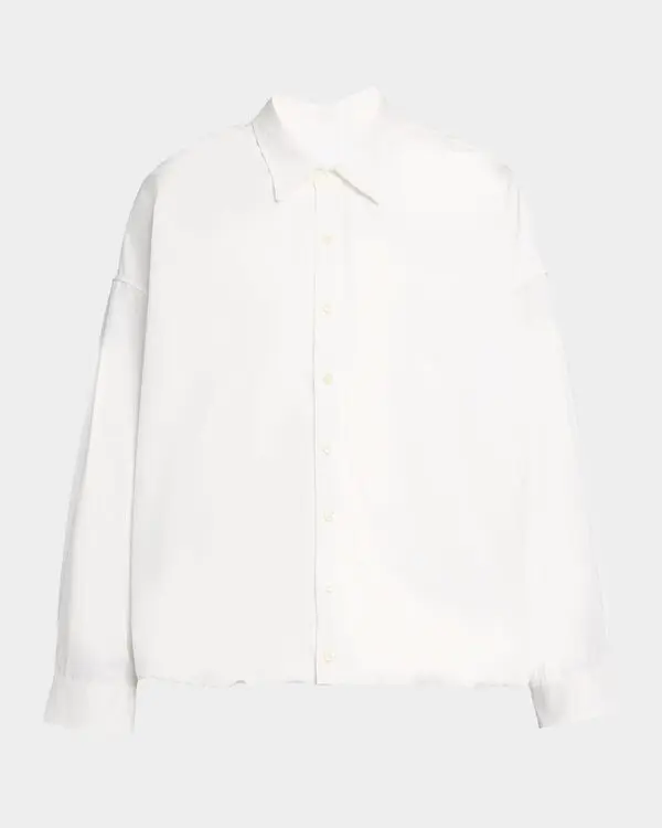 EZR Cotton Pocket Button-down Shirt - White