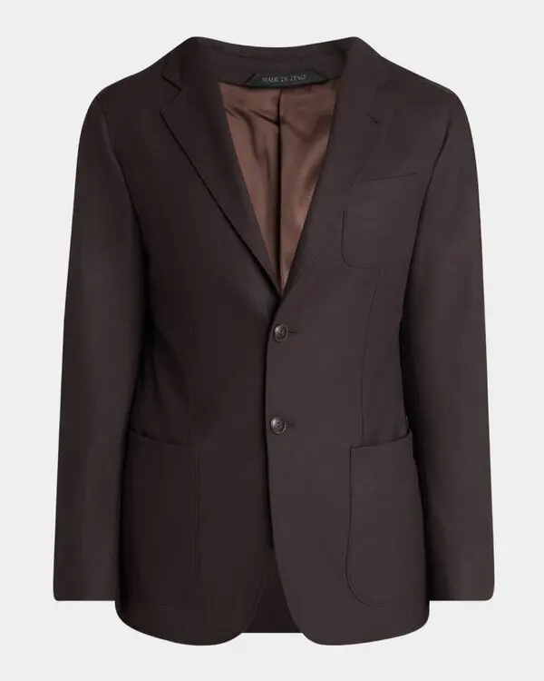 Giorgio Armani Patch-pocket Cashmere-blend Sport Coat - Brown