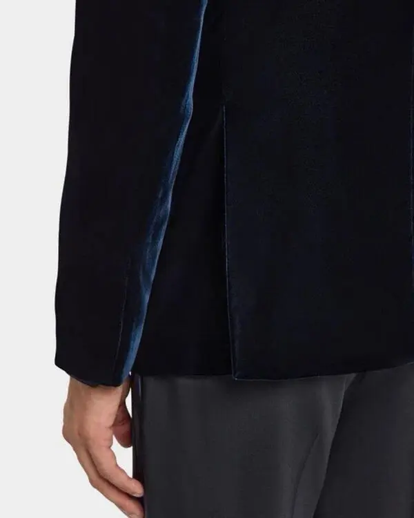 Giorgio Armani Apos;s Velvet Notch Lapel Dinner Jacket - Navy