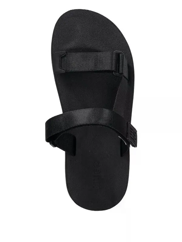 Hugo Double-strap Sandals - Black