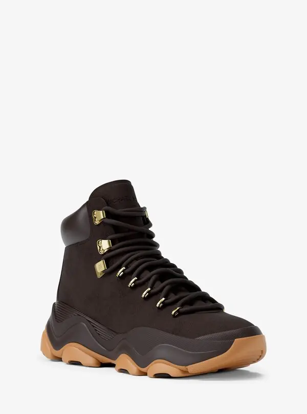 Michael Kors Atlas Suede Lace-up Boots