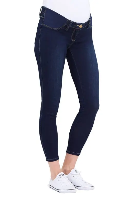 RIPE MATERNITY Isla Ankle Grazer Jeggings - Indigo