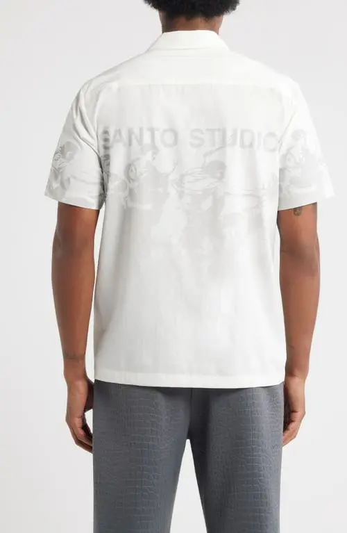 SANTO STUDIO Confidatevi Short Sleeve Button-up Shirt