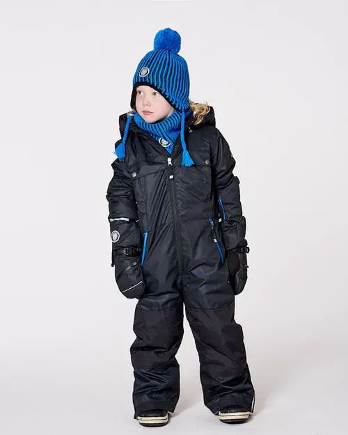 DEUX PAR DEUX Solid One-piece Teknik Snowsuit - Black