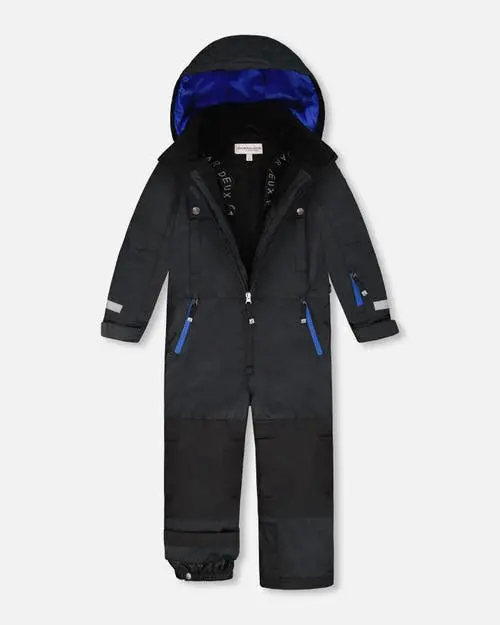DEUX PAR DEUX Solid One-piece Teknik Snowsuit - Black