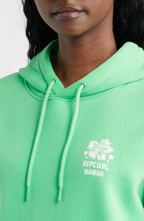 Rip Curl Heritage Fleece Hoodie - Green Hawaii