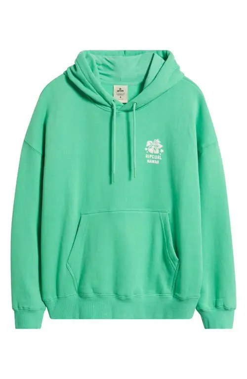 Rip Curl Heritage Fleece Hoodie - Green Hawaii